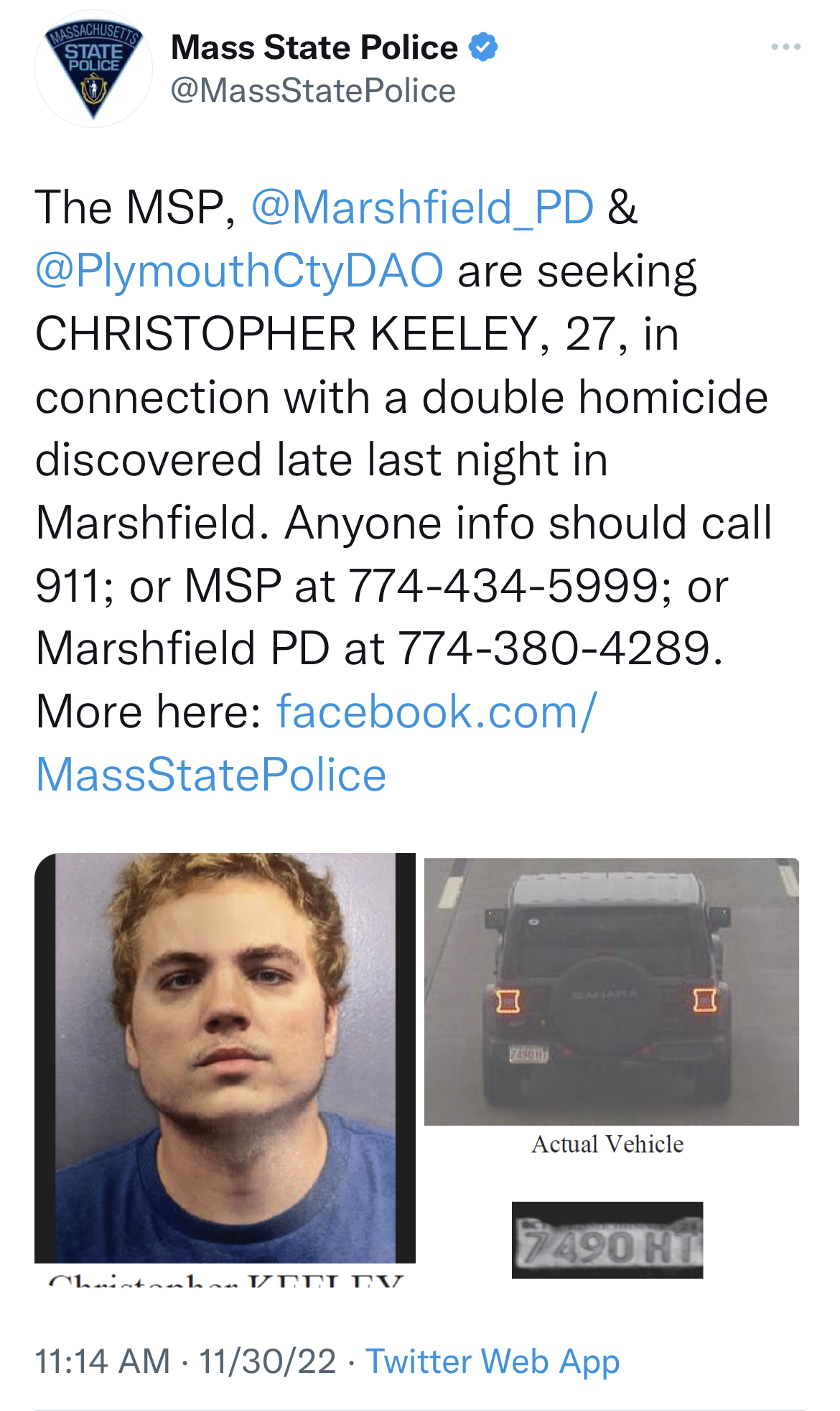 Unsolved Cases / Public Assistance Requests – Plymouth County District ...